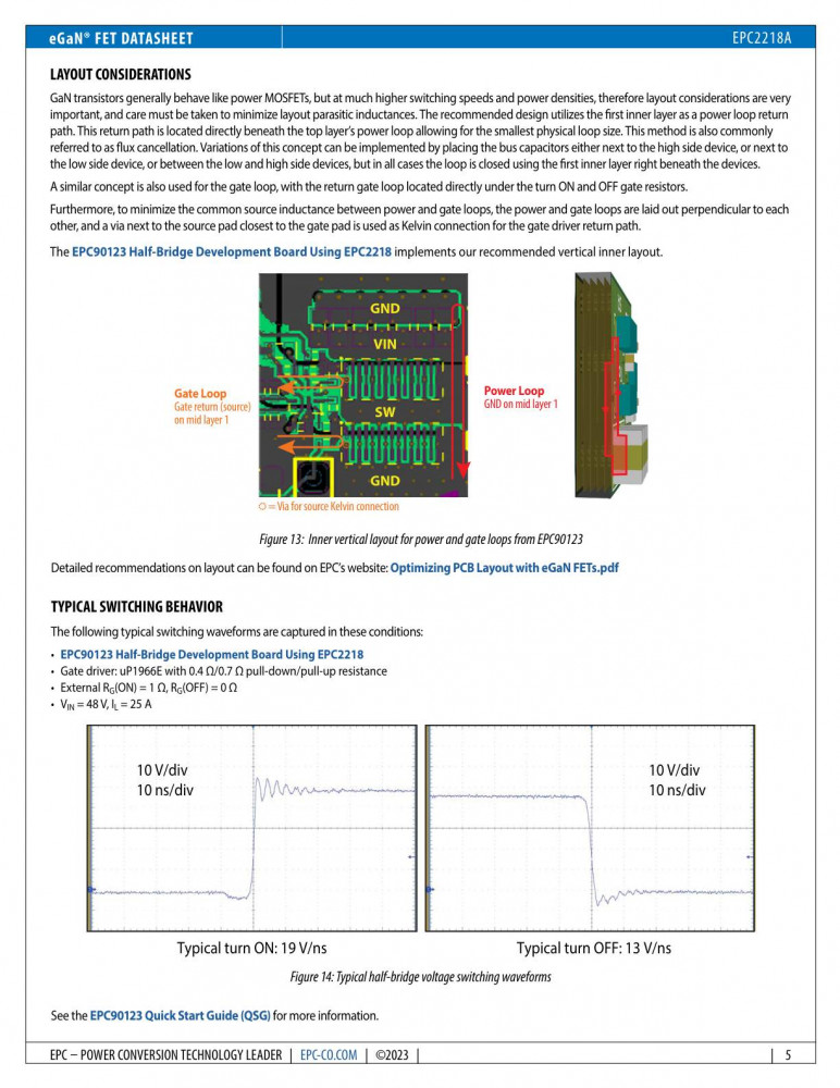 EPC2218A technical document page 5