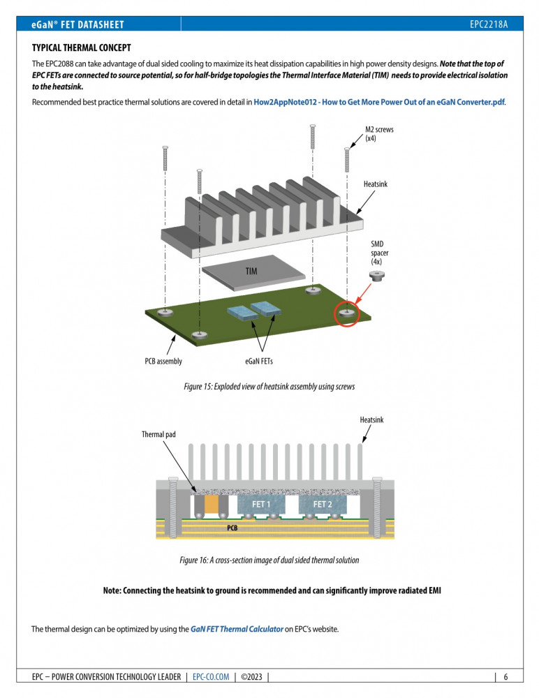 EPC2218A technical document page 6