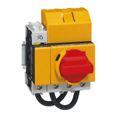 Modular rotary switch disconnector - 32A - 600V DC - 4 modules - DIN rail mounting - Double break contacts - Photovoltaic applications for sale