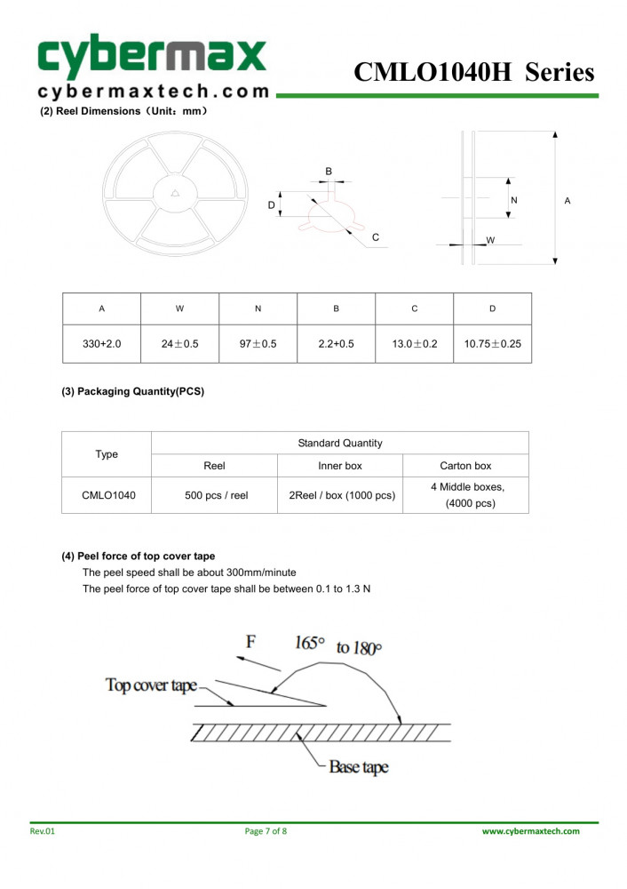 CMLO1040H technical document page 7