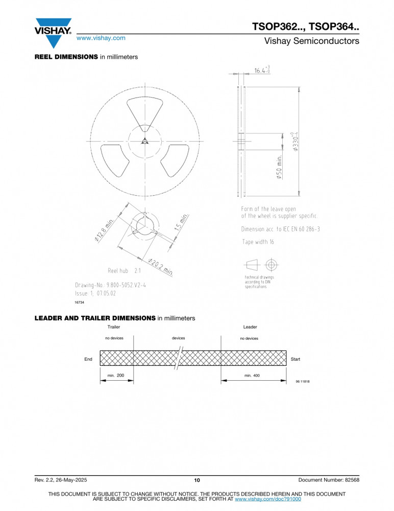 TSOP36238TT technical document page 10