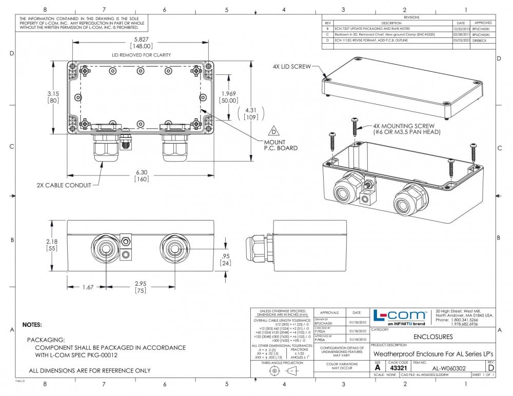 AL-D4-05W technical document preview