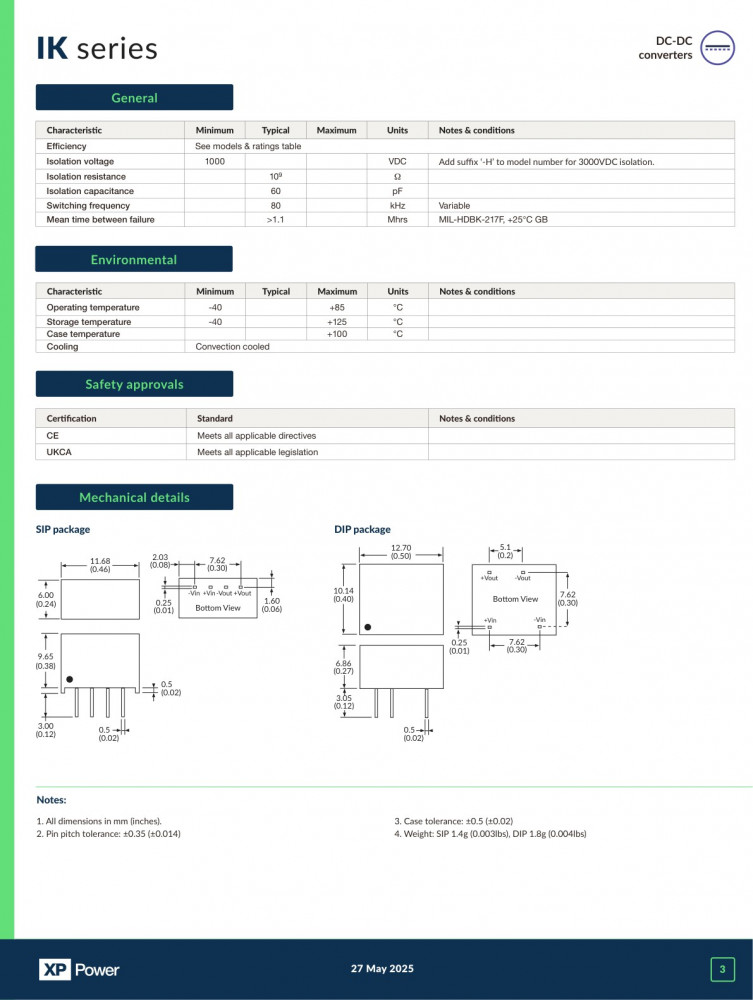 IK series datasheet page 3