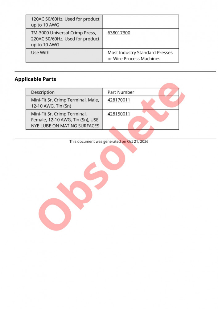 Technical document image 3 for Molex 638210000