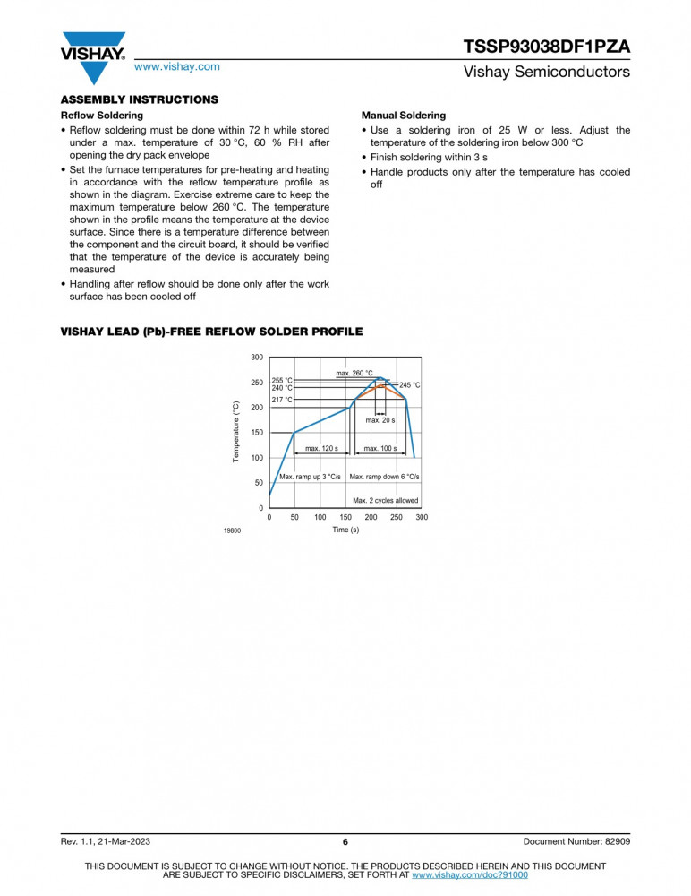 TSSP93038DF1PZA technical document page 6
