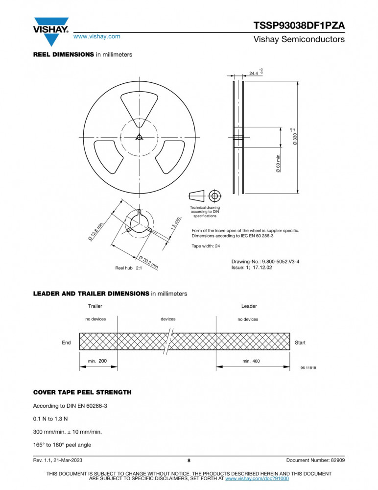 TSSP93038DF1PZA technical document page 8