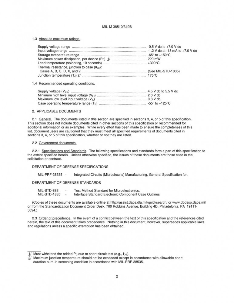 54F280/BDA specification page 2