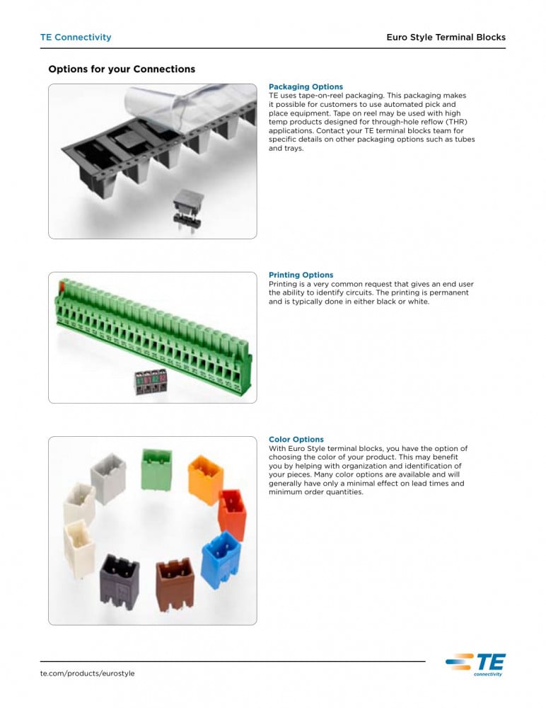 TE Euro Style terminal block reference page 5