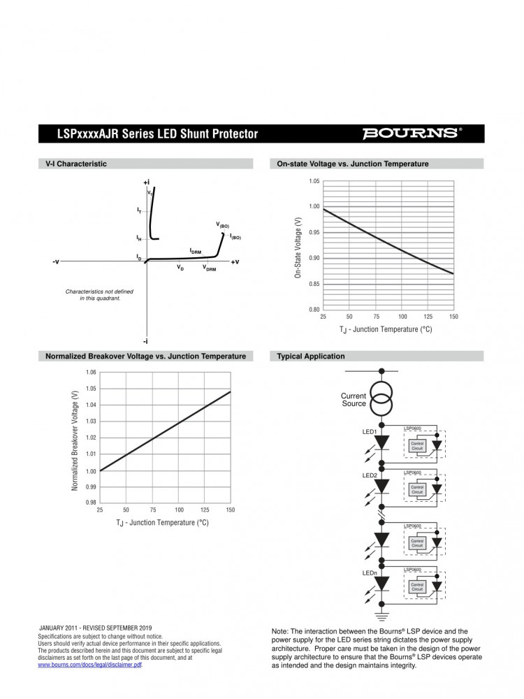 LSP0900AJR-S technical document page 2