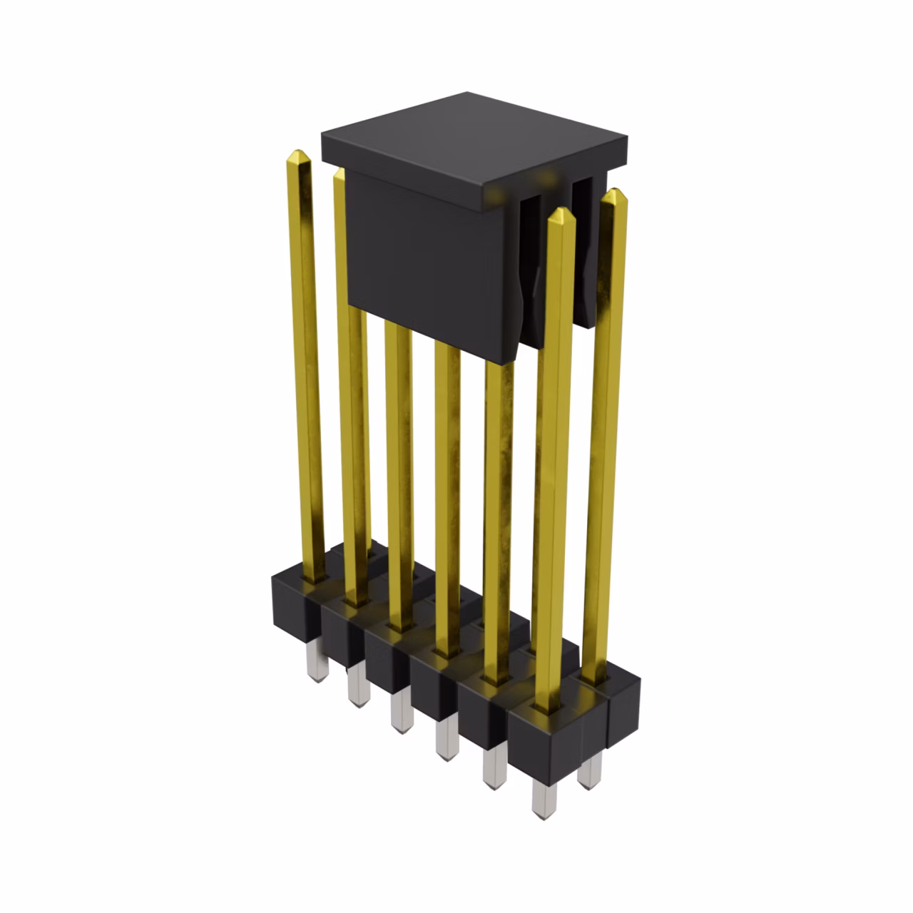 C-Grid Header, 2.54mm Pitch, Through Hole, Dual Row, Vertical, 12 Circuits, 0.38µm Gold (Au) Plating, Tube Packaging with Cap, Lead-Free for sale