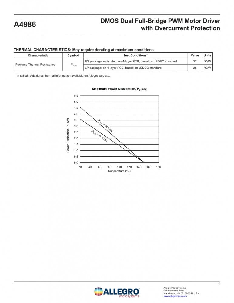 A4986 datasheet page 5