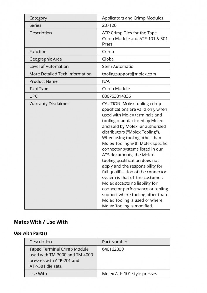 Product document page 2