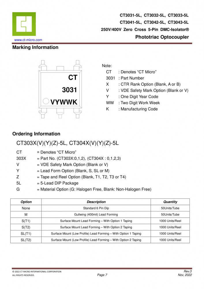 CT3042-5L datasheet page 7
