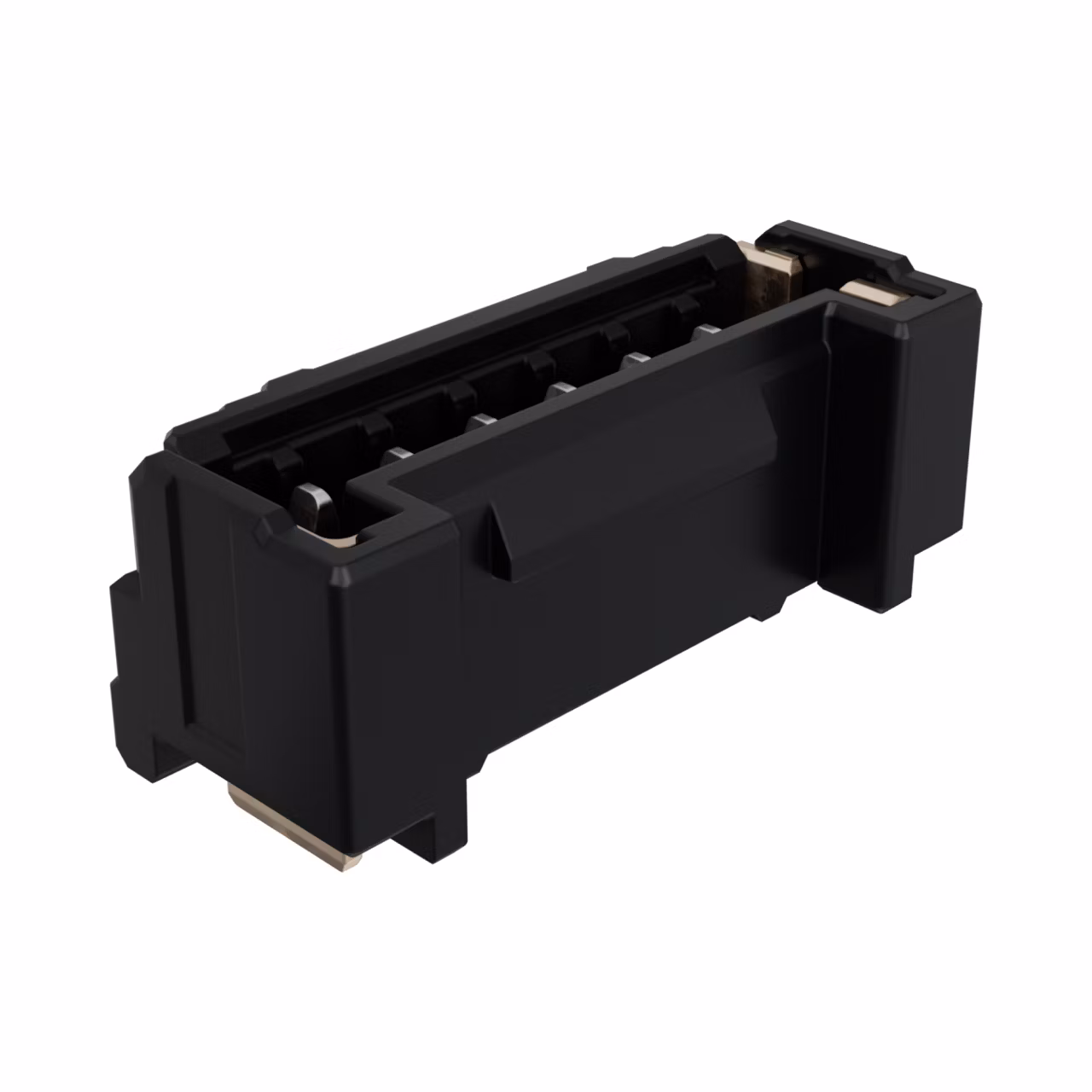 1.50mm Pitch, Micro-Lock Plus PCB Header, Single Row, Right Angle, Surface Mount, Tin-Bismuth Plating, Positive Lock, 6 Circuits, Black for sale