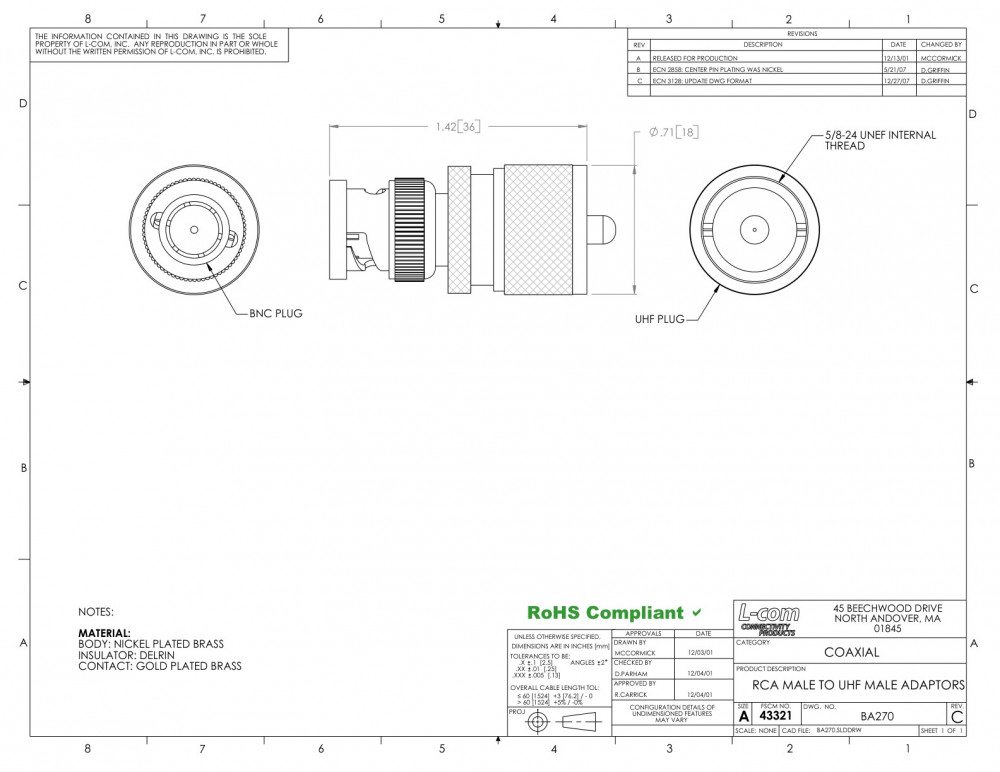 L-com BA270 technical document preview