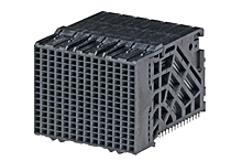 GbX I-Trac Right-Angle Receptacle Module, 1.85mm by 3.70mm Pitch, Unguided, 7 Row, 10 Columns, 140 Circuits, Lead-Free