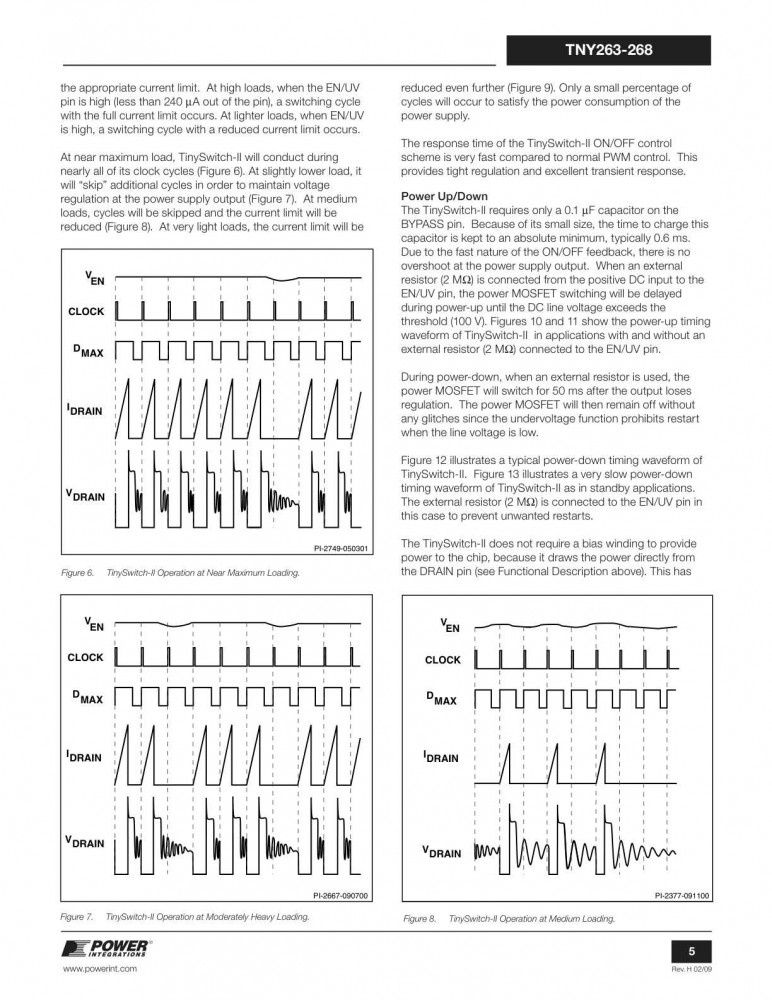 TNY263GN-TL technical document page 5