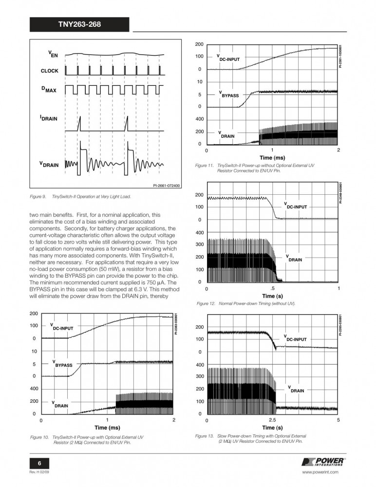 TNY263GN-TL technical document page 6