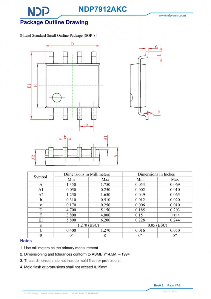 NDP7912AKC datasheet page 7