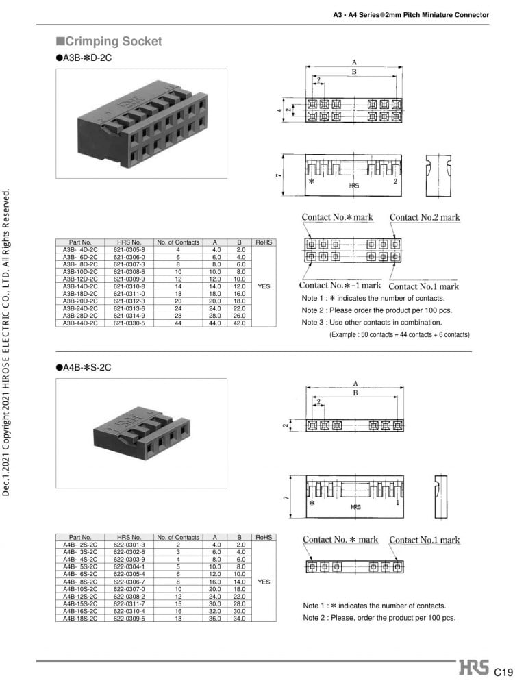 HRS A3B series catalog page 10