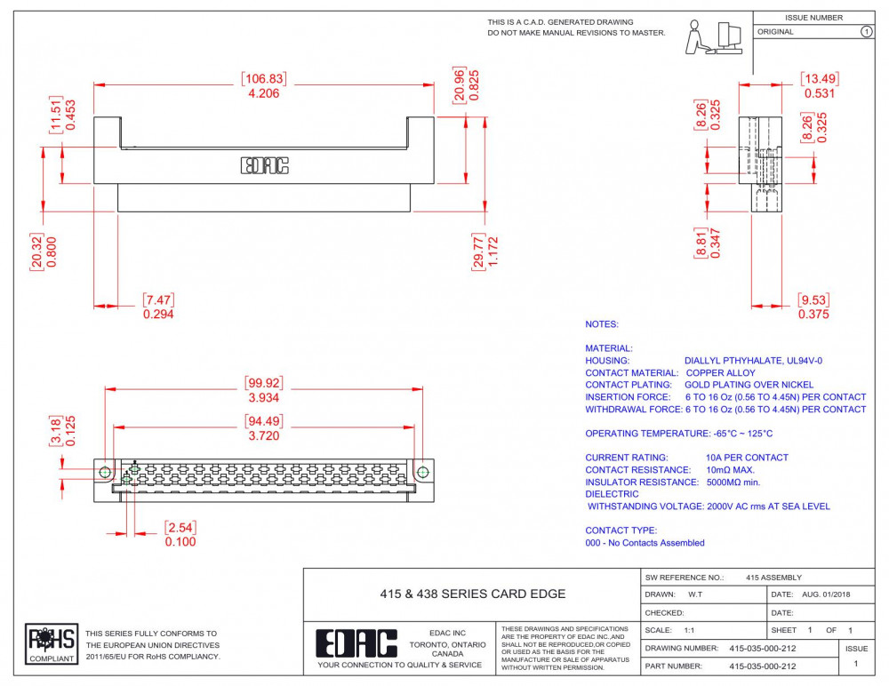 EDAC 415-035-000-212 technical drawing