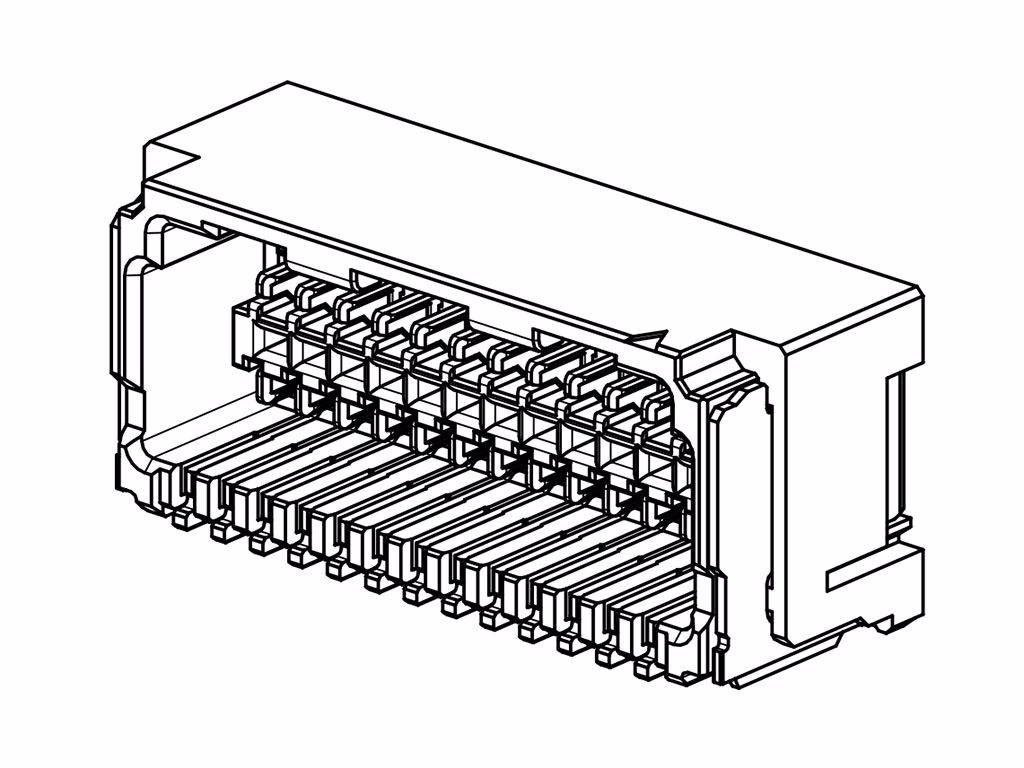 1.25mm Pitch, Micro-Lock Plus PCB Header, Dual Row, Right-Angle, Surface Mount, Tin-Bismuth Plating, Positive Lock, 28 Circuits, Low-Halogen, Natural (White)
