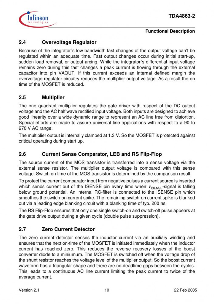 TDA4863-2G datasheet page 10