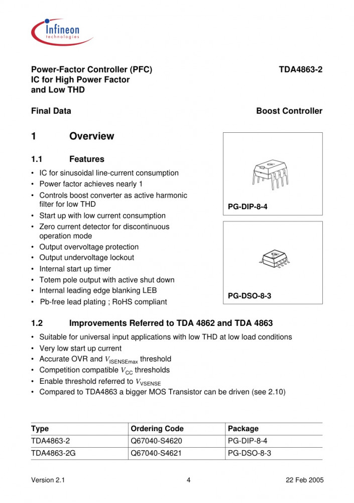 TDA4863-2G datasheet page 4