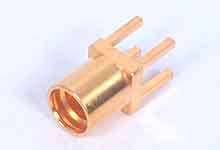 MMCX Plug, Right-Angle, Solder, .RG-405 (.086