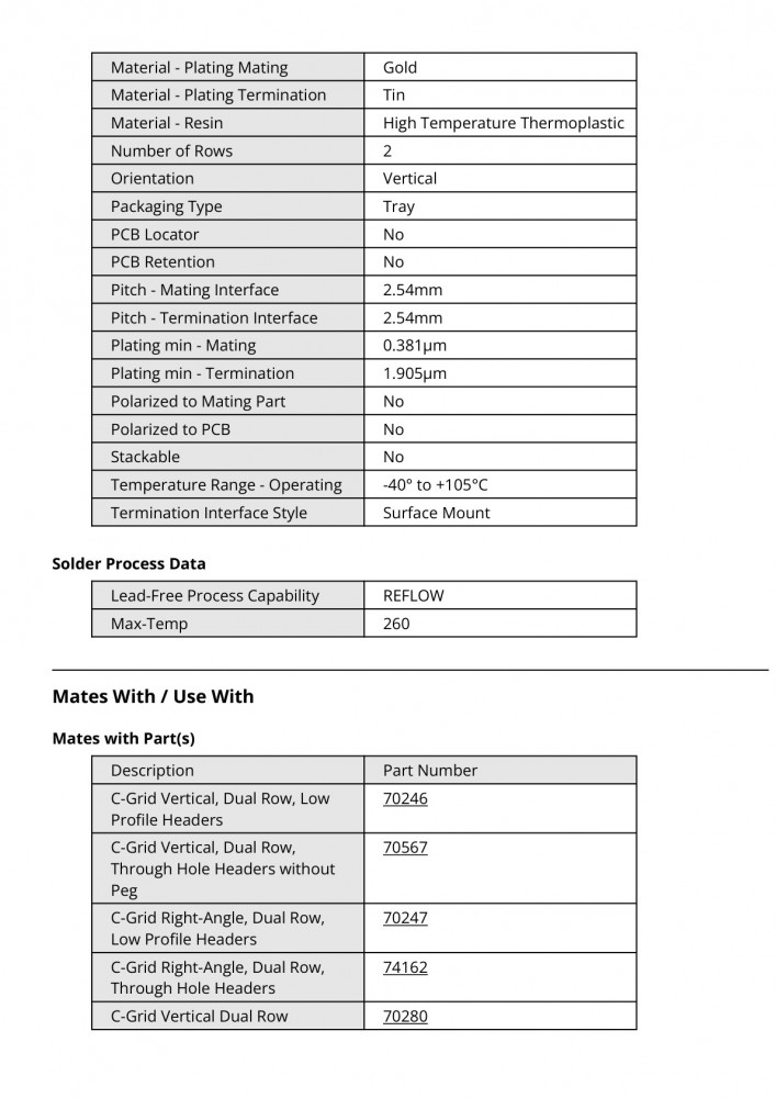 Technical document image 3 for MOLEX 15453162