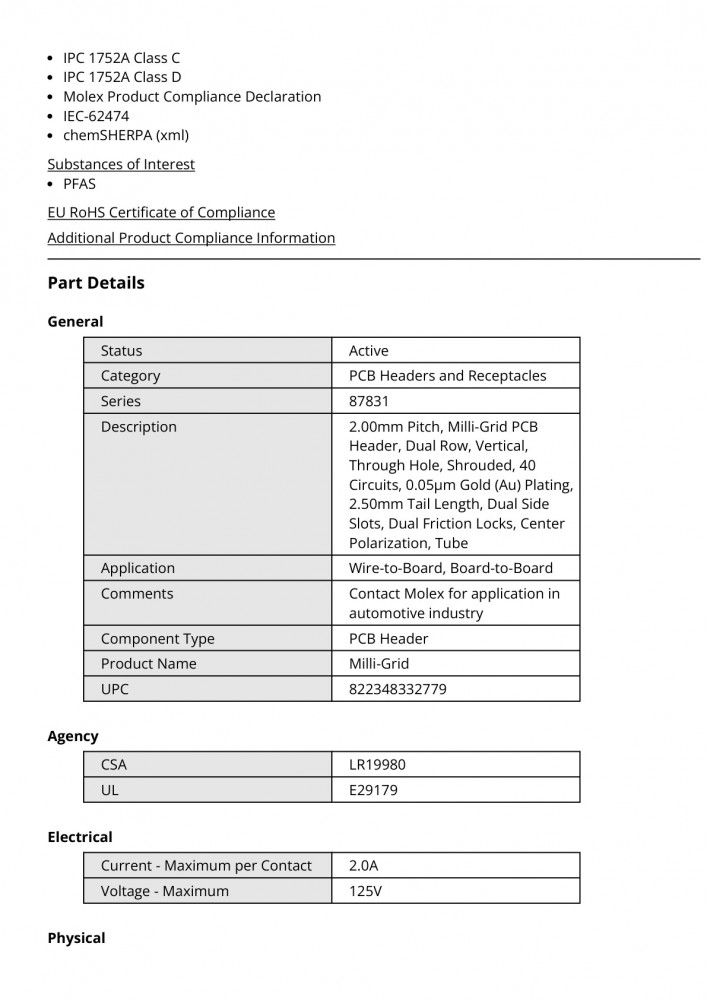MOLEX 878314019 product document image 2