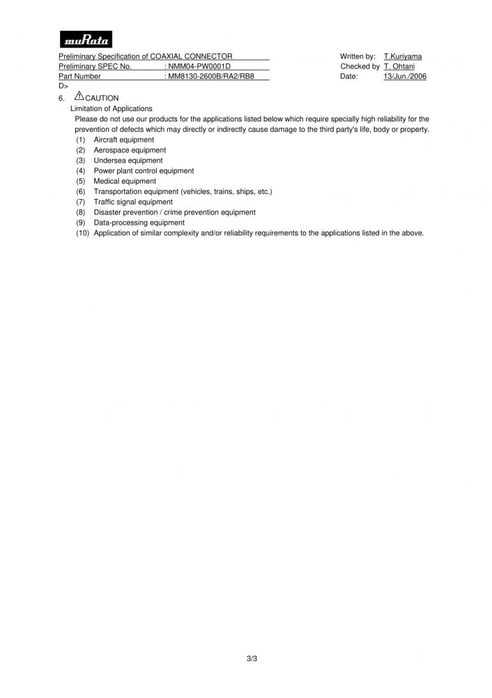 MM8130-2600RB8 specification page 3