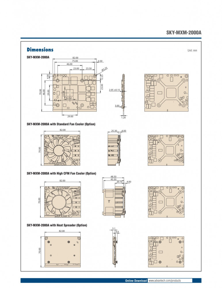 SKY-MXM-2000A technical document, page 2