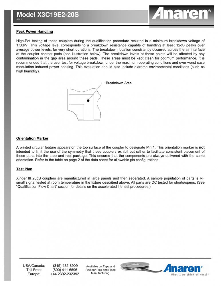 X3C19E2-20S datasheet page 10