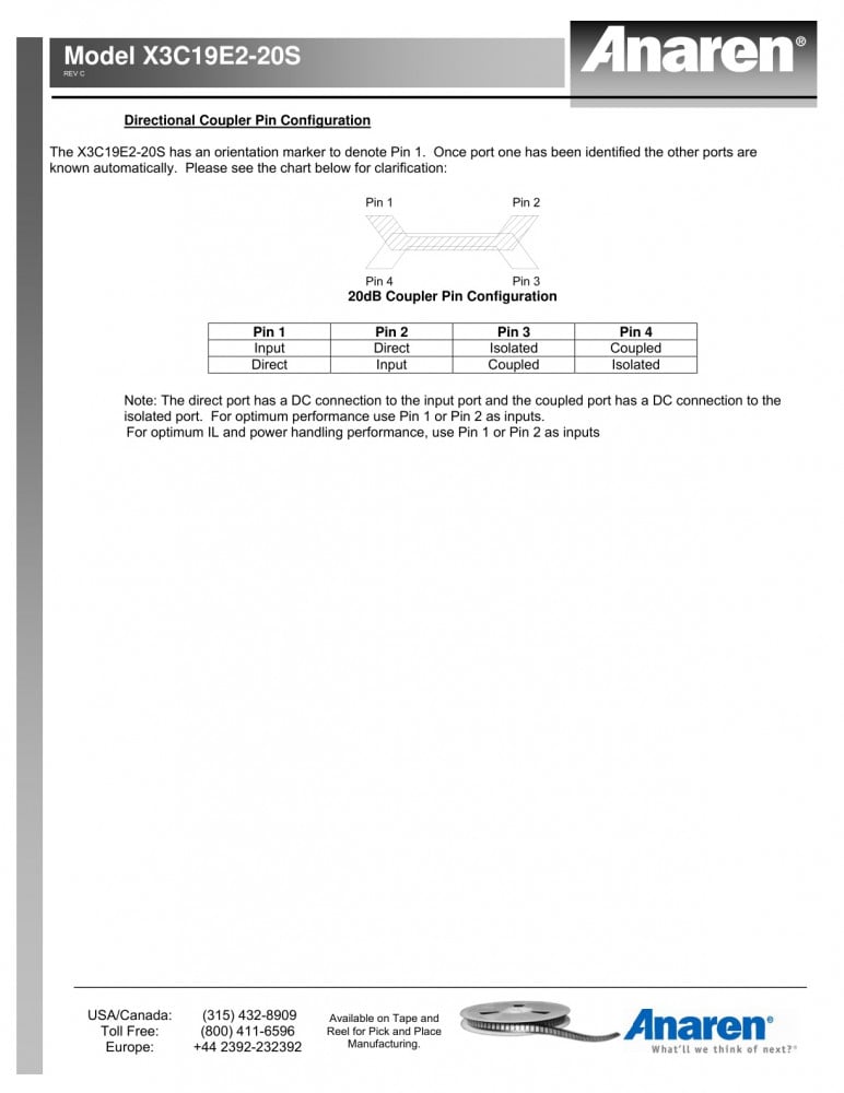 X3C19E2-20S datasheet page 2