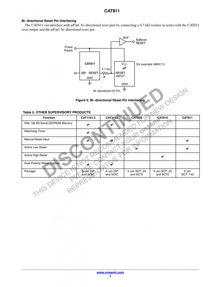 CAT811 datasheet page 7