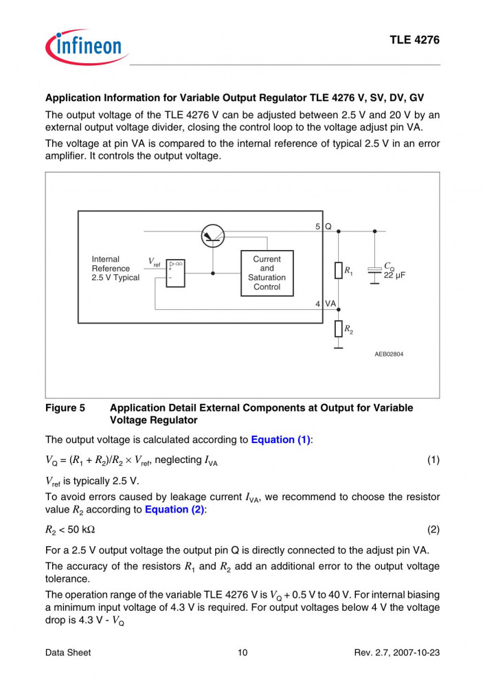 TLE4276 datasheet page 10