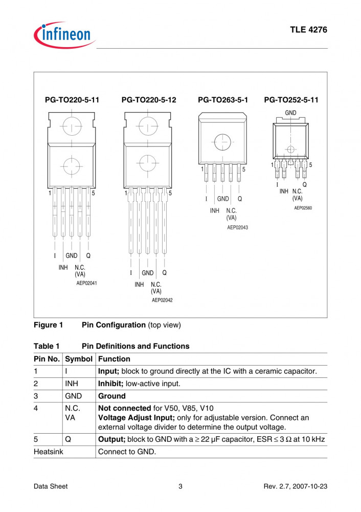 TLE4276 datasheet page 3