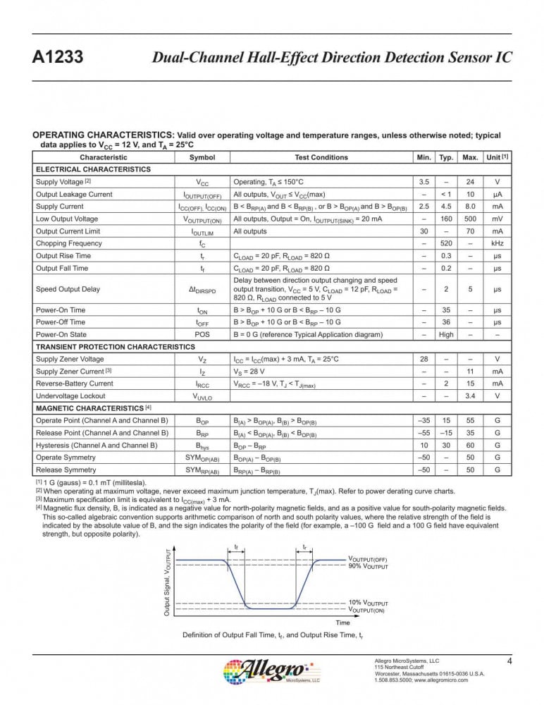 A1233LK-T datasheet page 4