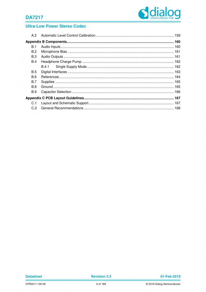 DA7217 technical document page 6