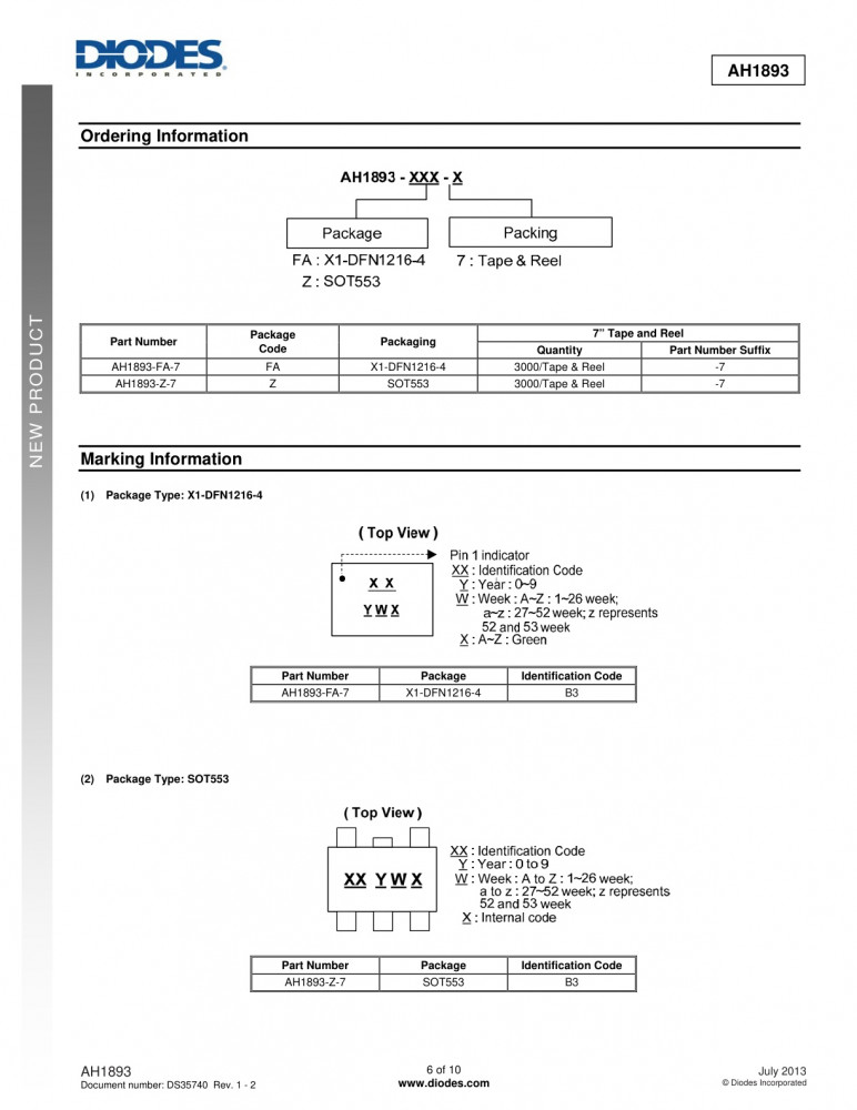 AH1893 datasheet page 6