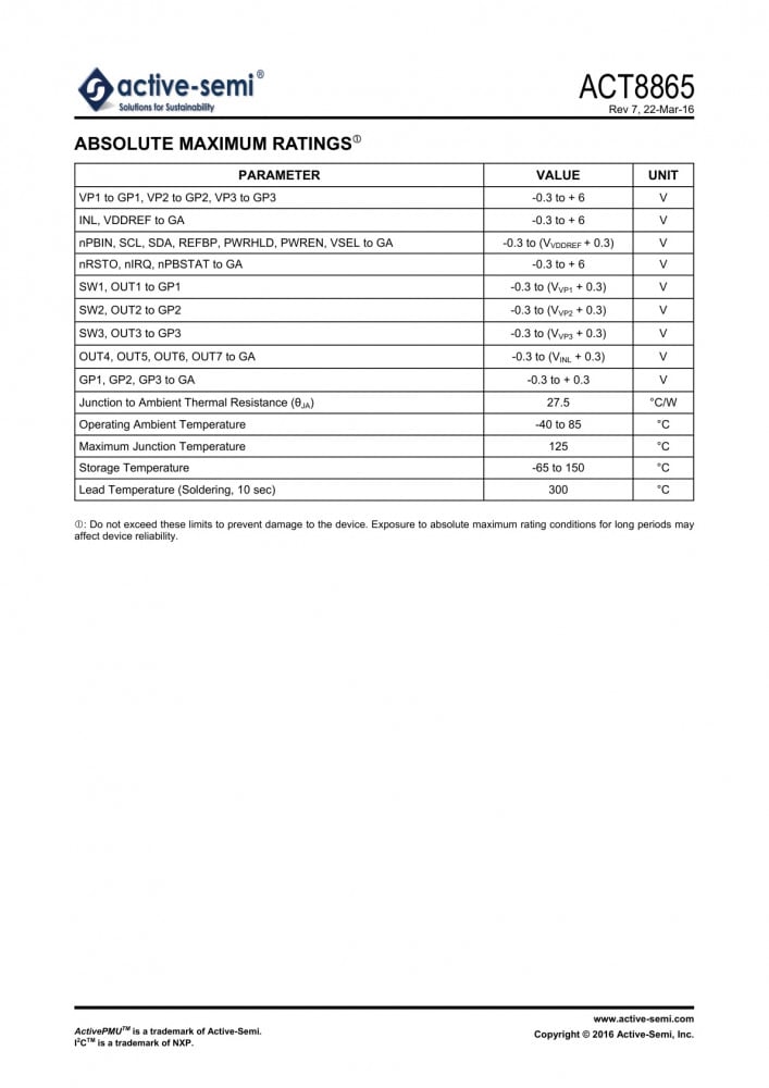 ACT8865 technical document page 7