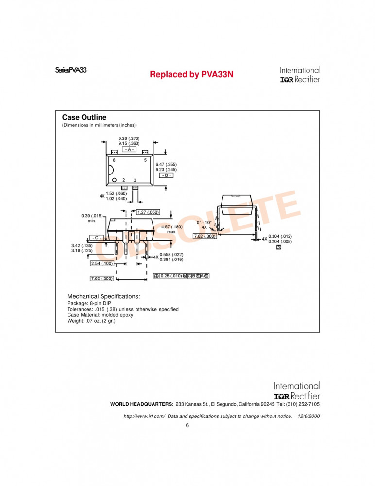 PVA2352 datasheet page 6