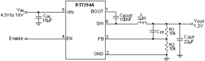 RT7296C - 3A, 17V Current Mode Synchronous Step-Down Converter