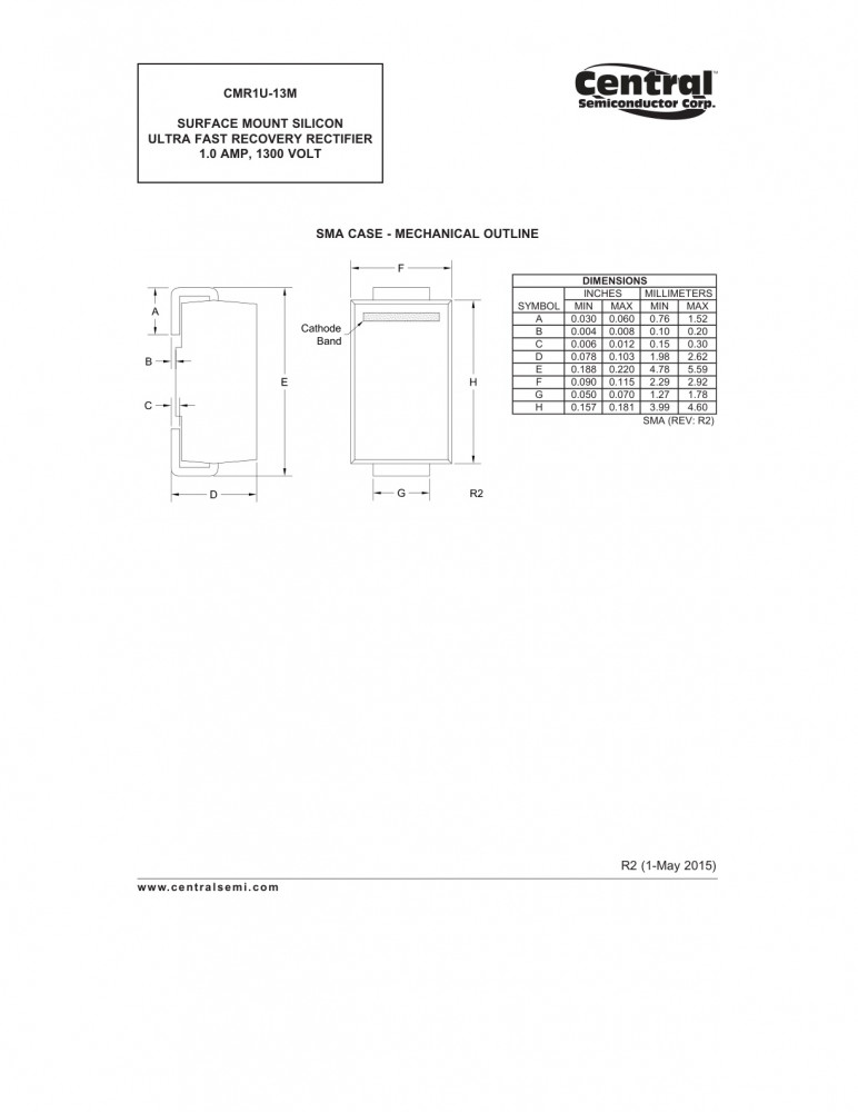 CMR1U-13M TR13 PBFREE datasheet page 2