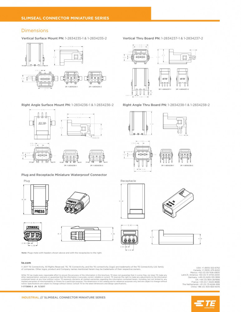 TE Connectivity SLIMSEAL connector brochure page 3