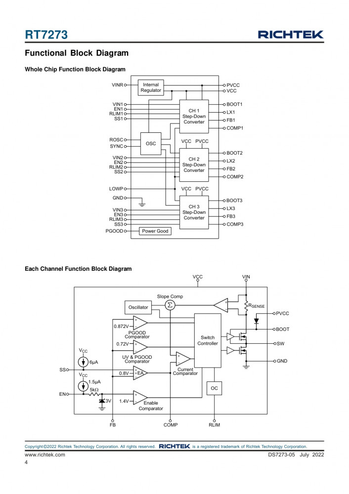 RT7273 datasheet page 4