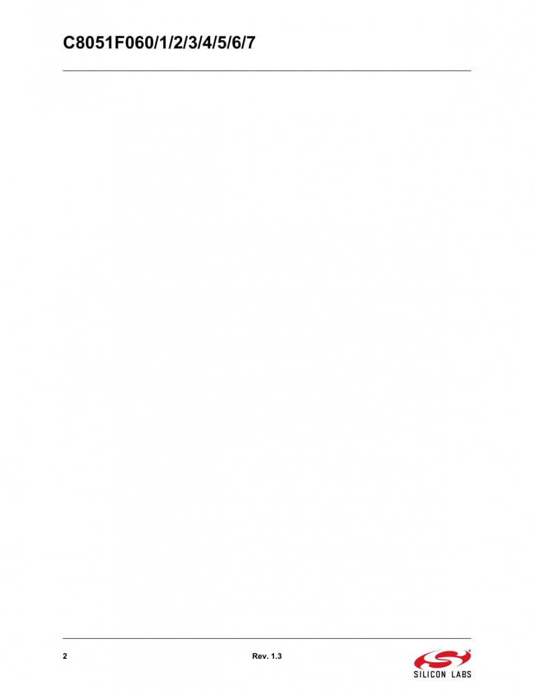 C8051F060-GQR datasheet page 2