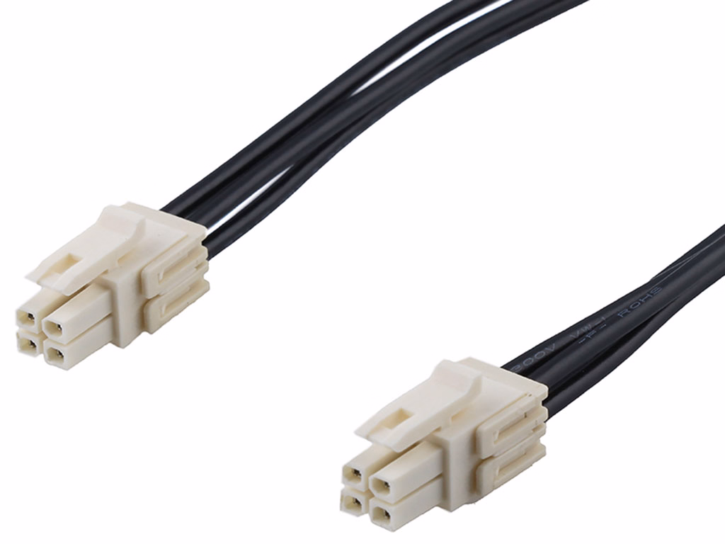 Micro-Fit+ Versa Color Female-to-Micro-Fit+ Versa Color Female Off-the-Shelf (OTS) Cable Assembly, Dual Row, 600.00mm Length, Tin (Sn) Plating, 16 AWG, 2 Circuits, Natural (White)