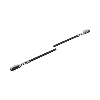 Pre-Crimped Lead MOX Female-to-MOX Female, Tin (Sn) Plating, 450.00mm Length, 20 AWG, Black for sale